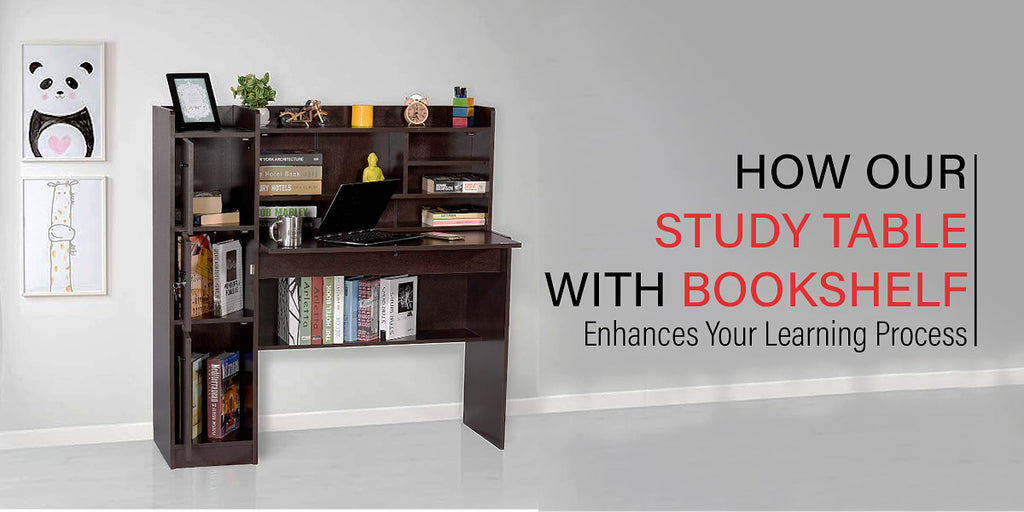 How Our Study Table with Bookshelf Enhances Your Learning Process – DeckUp